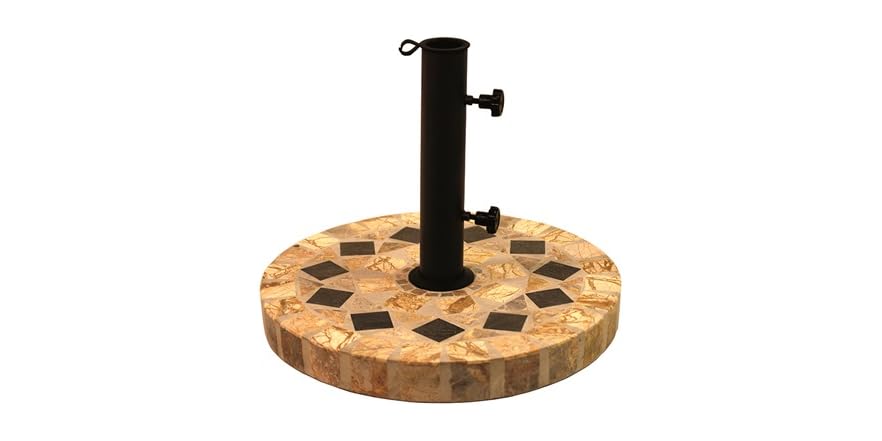 Tumbled Marble Umbrella Base