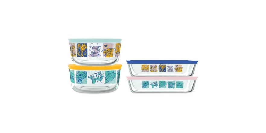 Pyrex 8-Pc Glass Food Storage Container Set