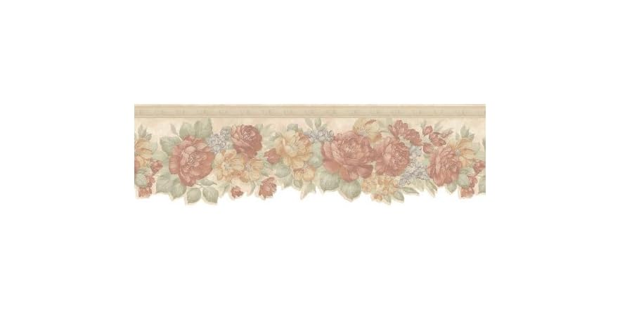Brewster Mirage 976B06634 Mirage Classics Floral Trail Die-Cut Wall ...