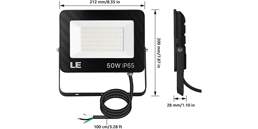 LE 50W Waterproof Outdoor Flood Light