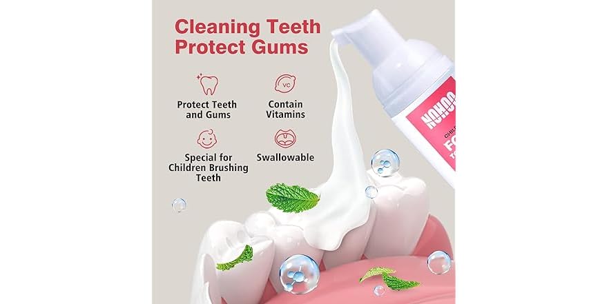 NOHOO Kids Foam Toothpaste