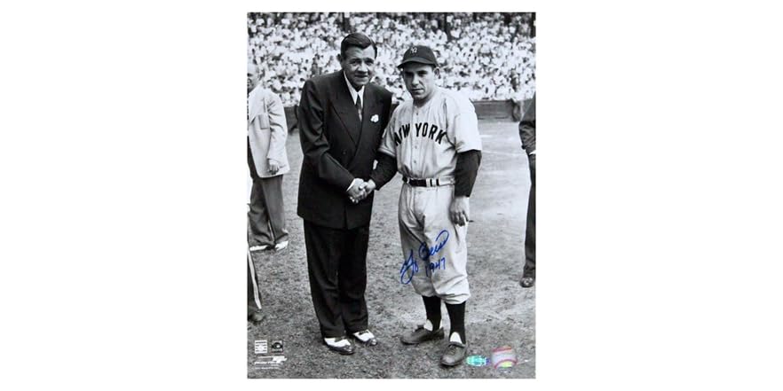 Yogi Berra w/ Babe Ruth 11x14 Photo, 1947