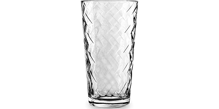 Circleware Chevron Huge 12-Piece Glassware Set