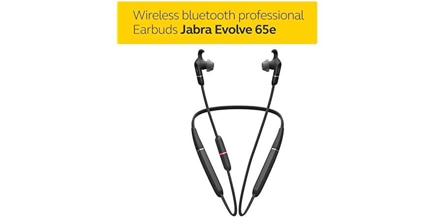 Jabra Evolve 65e Wireless Neckband Headset