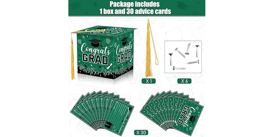 Graduation Congrats Card Box 2 Pack