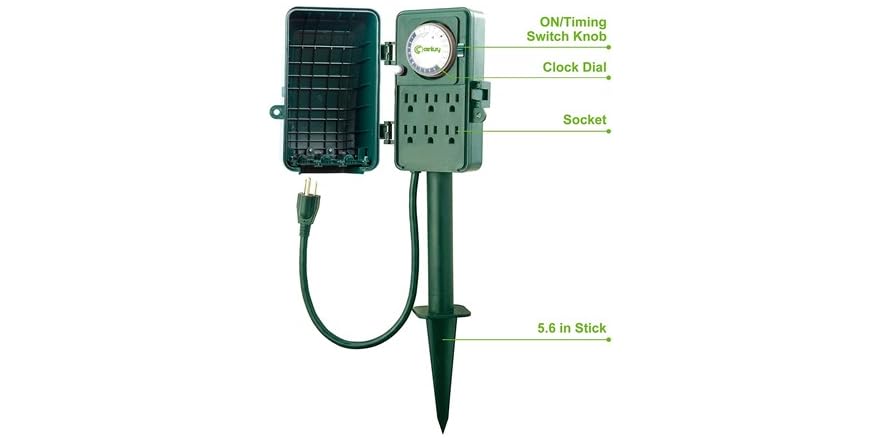 Century Mechanical Outdoor Socket Timer