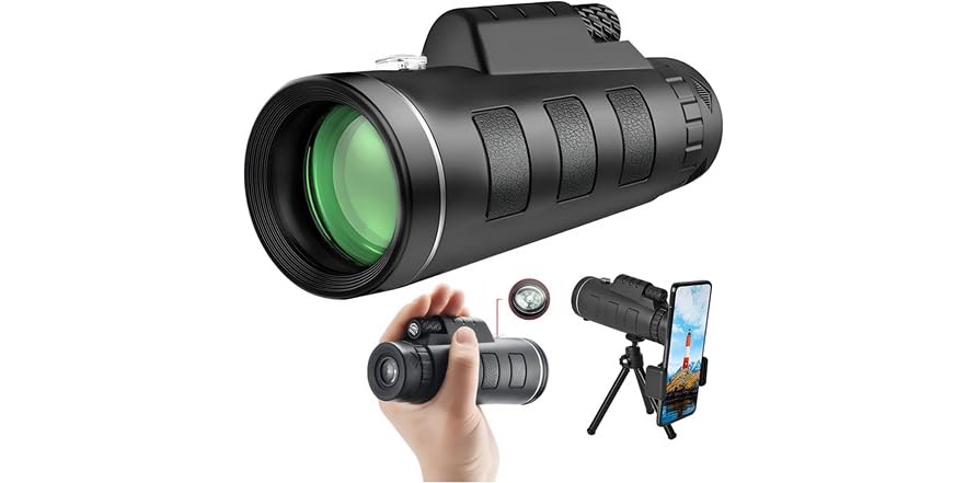 Monocular Telescope with Smartphone Adapter