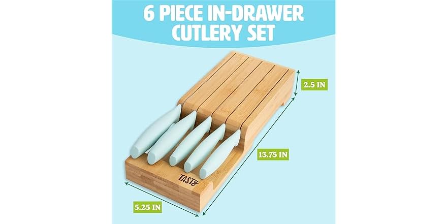 Tasty In-Drawer Kitchen Knife Set