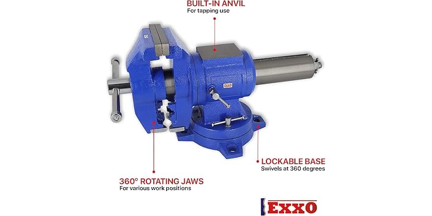 EXXO 5-Inch Multipurpose Bench and Pipe Vise