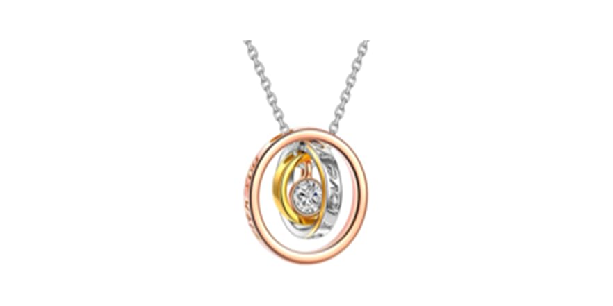 Tri Color I Love You Pendant