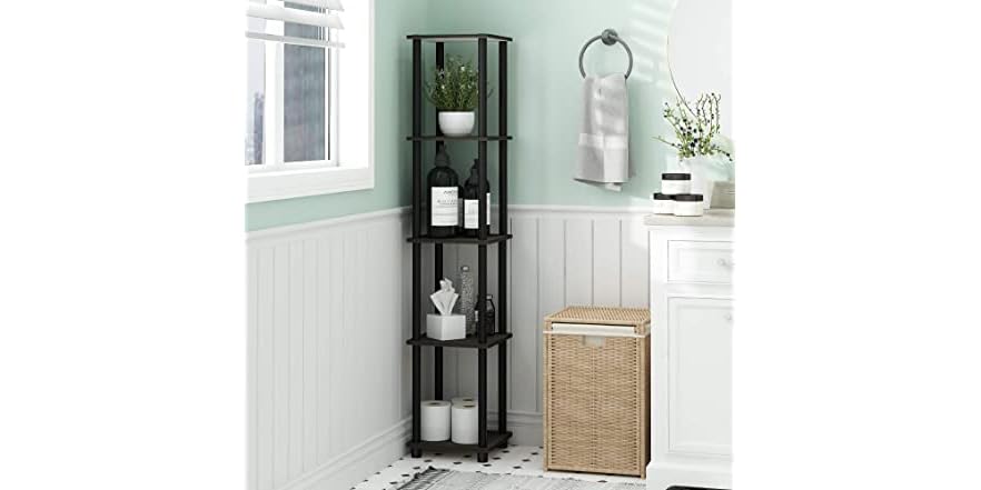 5-Tier Corner Square Rack Display Shelf