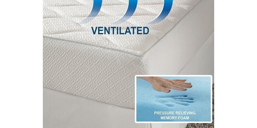 Pure Rest 10" Quilted Top Memory Foam Mattress