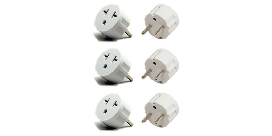 Heavy Duty Outlet Plug Adapter - 6 Pack