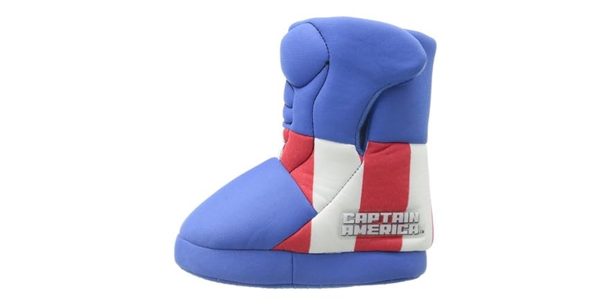 Capt America Boot Slippers (4-Sizes)