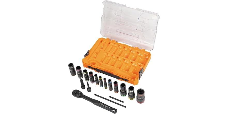 Klein Tools 65626 KNECT Deep Well Impct Socket Set