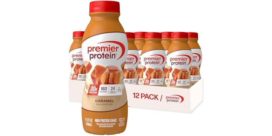 Premier Protein Shake Caramel, 12 Pack