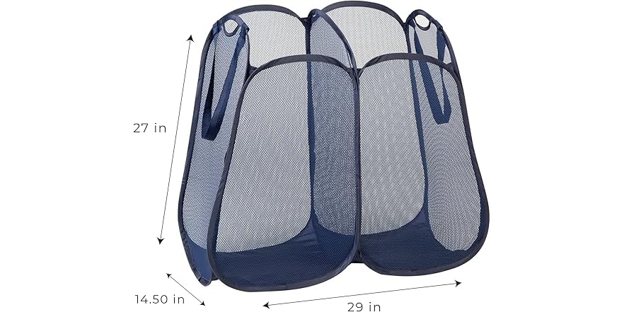 Smart Design 2-Compartment Hamper