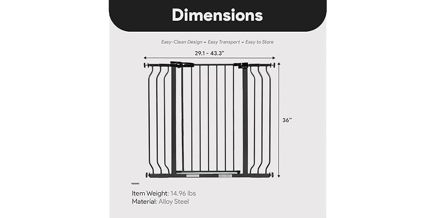 BalanceFrom Walk-Thru Safety Gate