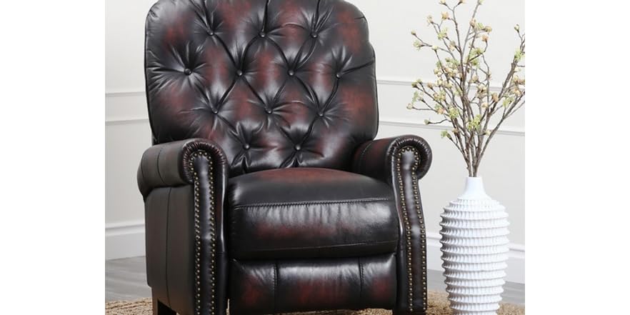Tivolia Tufted Leather Recliner