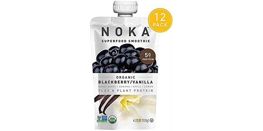 NOKA Superfood Pouches (Blackberry Vanilla) 12 Pack