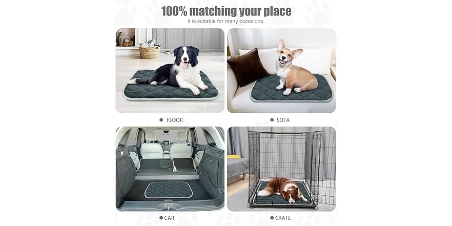 Flat Crate Mat with Anti-Slip Bottom
