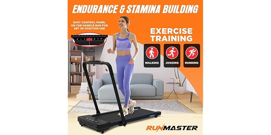 runmaster 2 in 1 Portable Walking Pad Treadmill