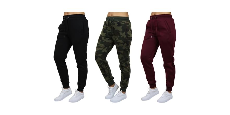 Women's 3PK Loose Fit Fleece Joggers