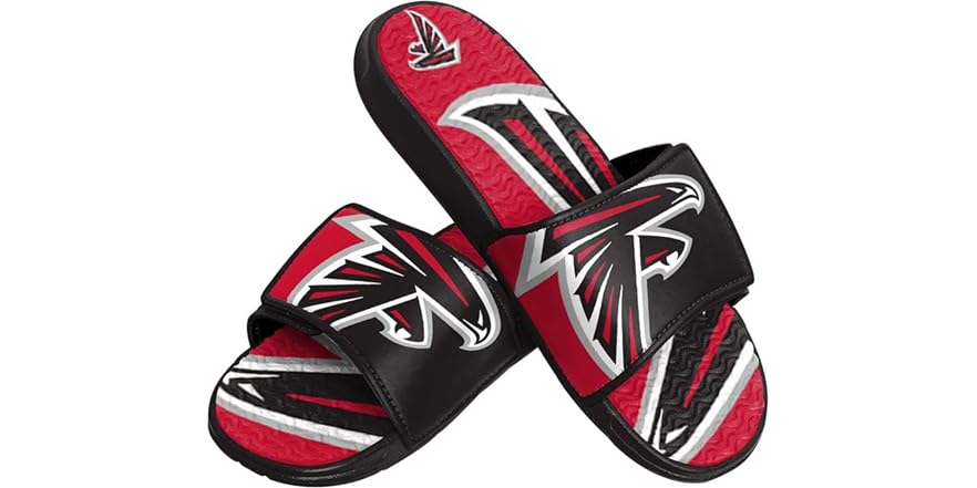 FOCO NFL Mens Wordmark Gel Slides