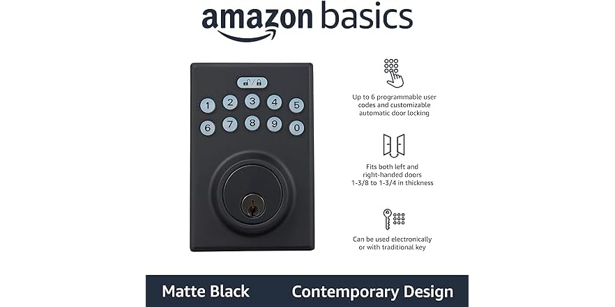 Amazon Basics Electronic Keypad Deadbolt