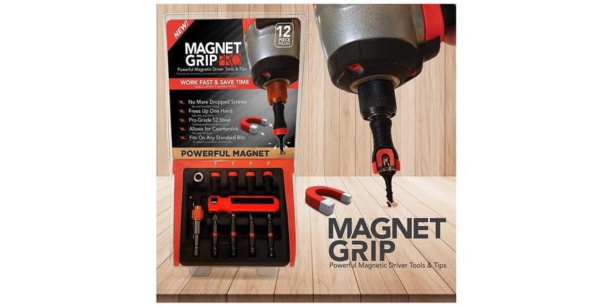 Magnet Grip Pro Magnetic Drill Bit Set