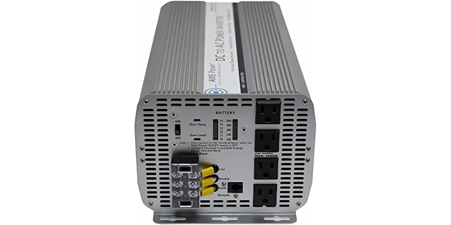 AIMS 5000 Watt 12 Volt DC Power Inverter