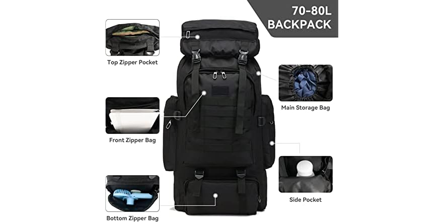 75L Hiking Backpack