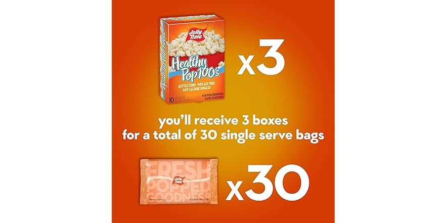 JOLLY TIME Mini Popcorn, 30ct
