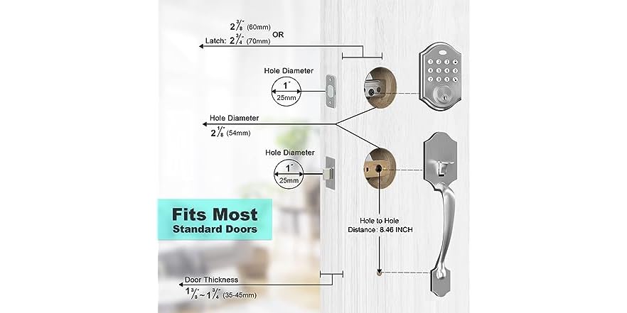 NeuType Keypad Deadbolt Electronic Entry Door Lock
