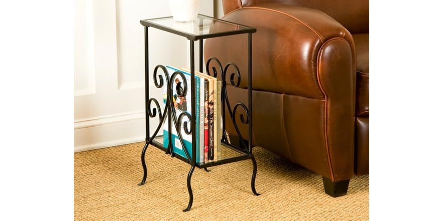 Decorative Metal Magazine Table
