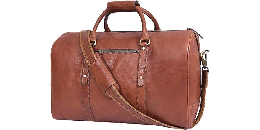 Leather Overnight/Weekend Carry-On Bag