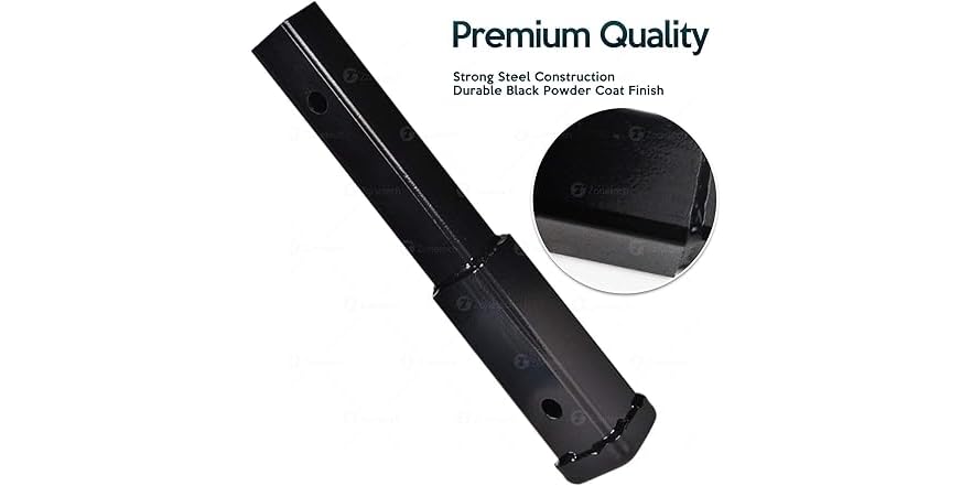 Zone Tech Trailer Hitch Receiver Tube, 2Pk