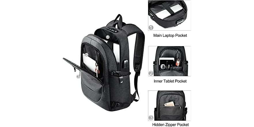Tzowla Travel Laptop Backpack