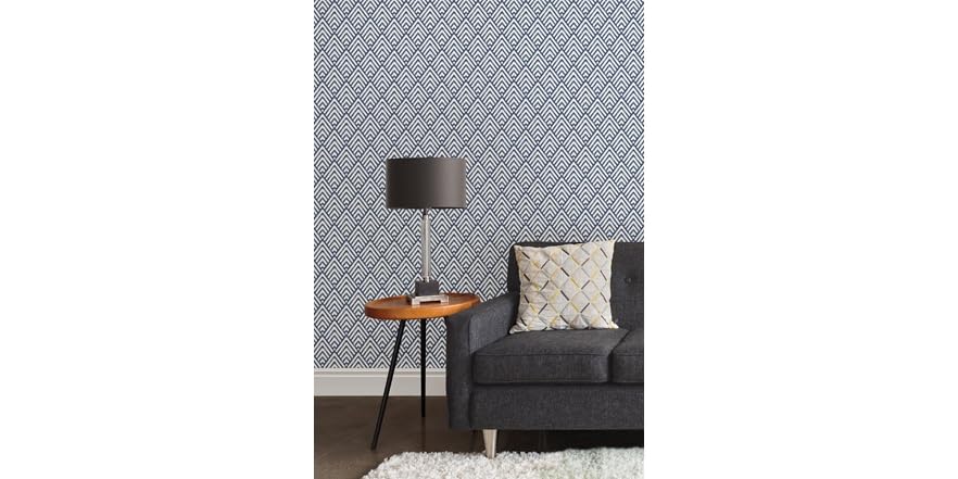 Arrowhead Deep Blue Peel & Stick Wallpaper