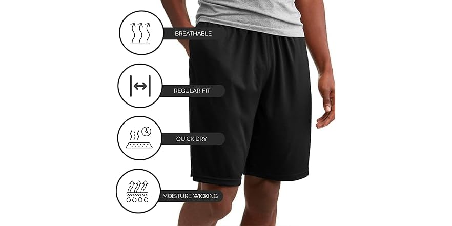 Galaxy Men's Performance Shorts (2XL) - Blue