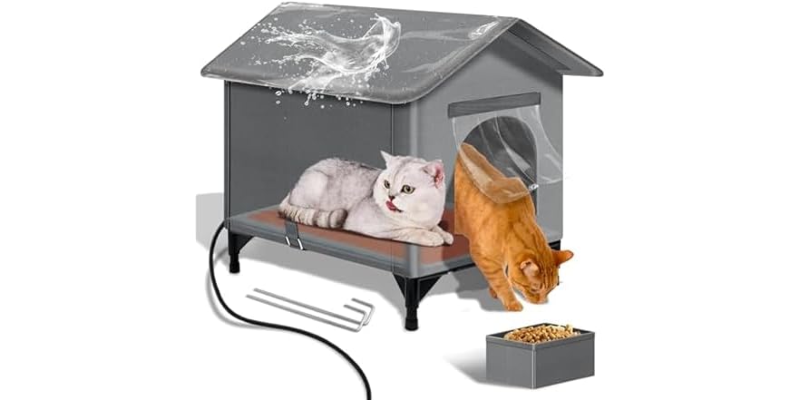 Esnendir Large heated cat house