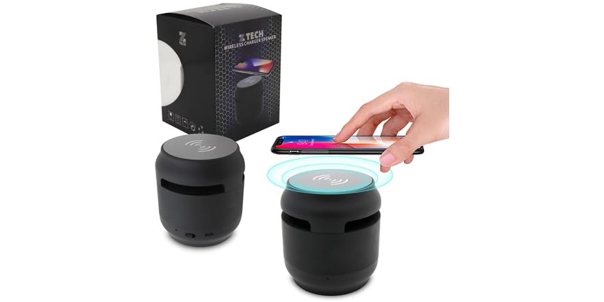 Mini Wireless Speaker and Charging Pad - Rectangle