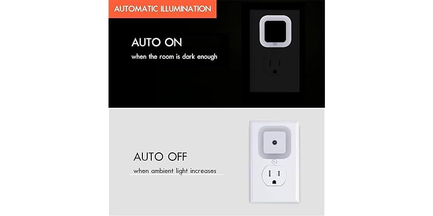 Smart Sensor LED Night Light (12 Pack)