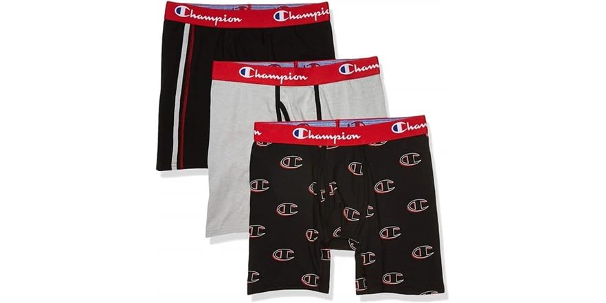Champion Men's Boxer Briefs 3-Pack