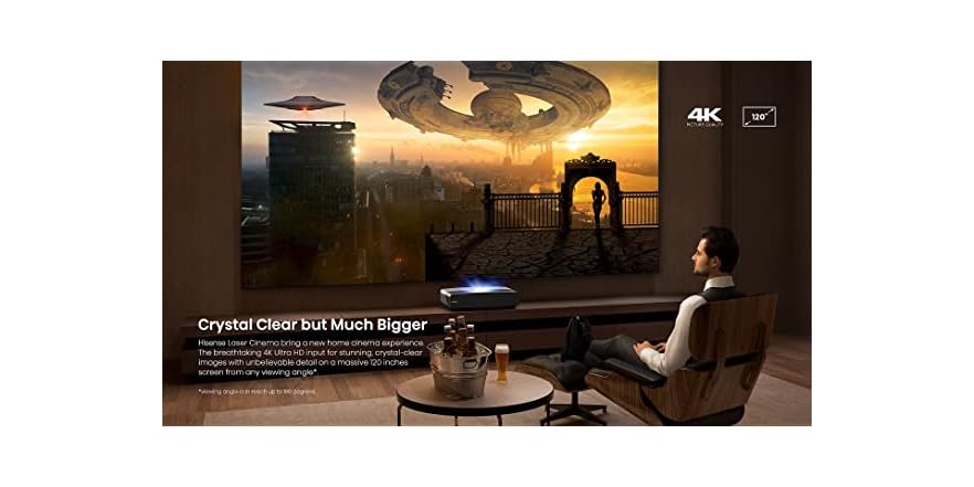 Hisense 4K UHD HDR Ultra-Short Throw Laser TV Projector