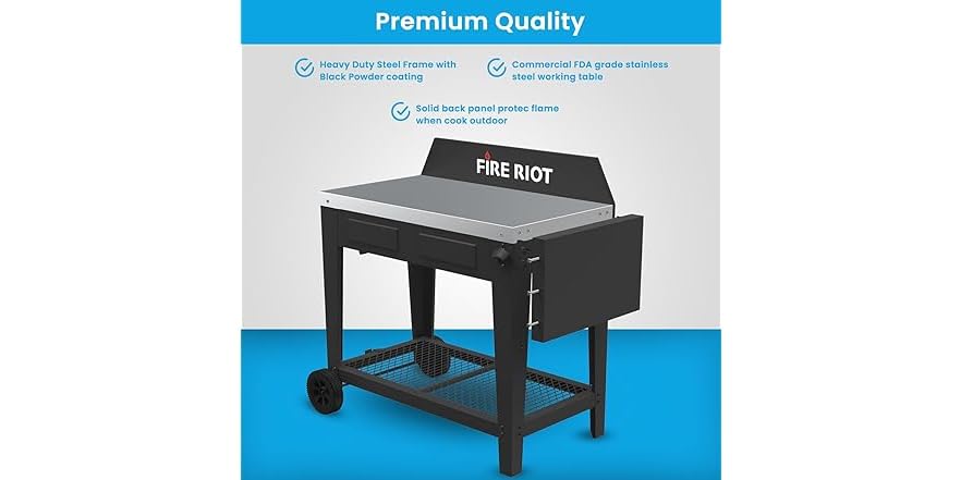 Fire Riot Portable Outdoor Grill Table