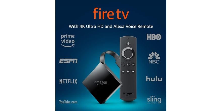 Amazon Fire TV w/ 4K & Alexa Voice Remote