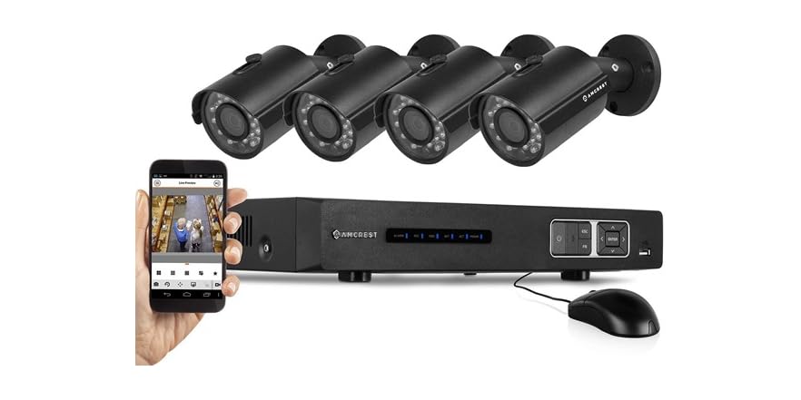 Amcrest 720p Multi Channel DVR Security Systems