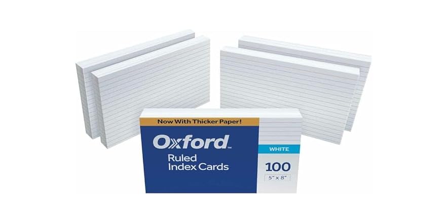 Oxford Premium Ruled Index Cards - 5" x 8"