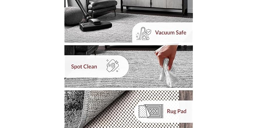 Nuloom Sherill Grey/Ivory, 2'6" x 12' Rug